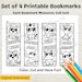 Safari Animal Coloring Bookmarks: Printable Party Favors (PDF) - Etsy