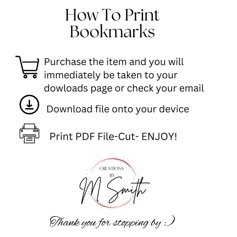 Floral Teacher Appreciation Bookmarks: Printable Thank You Gift (PDF ...