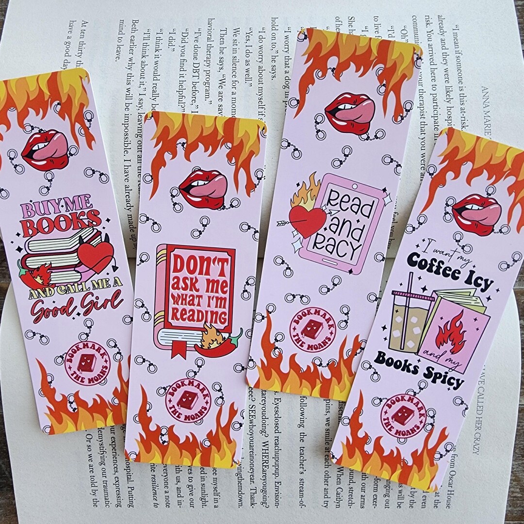 Spicy Reads Bookmark Set: Bookish Gifts for Smut Lovers - Etsy