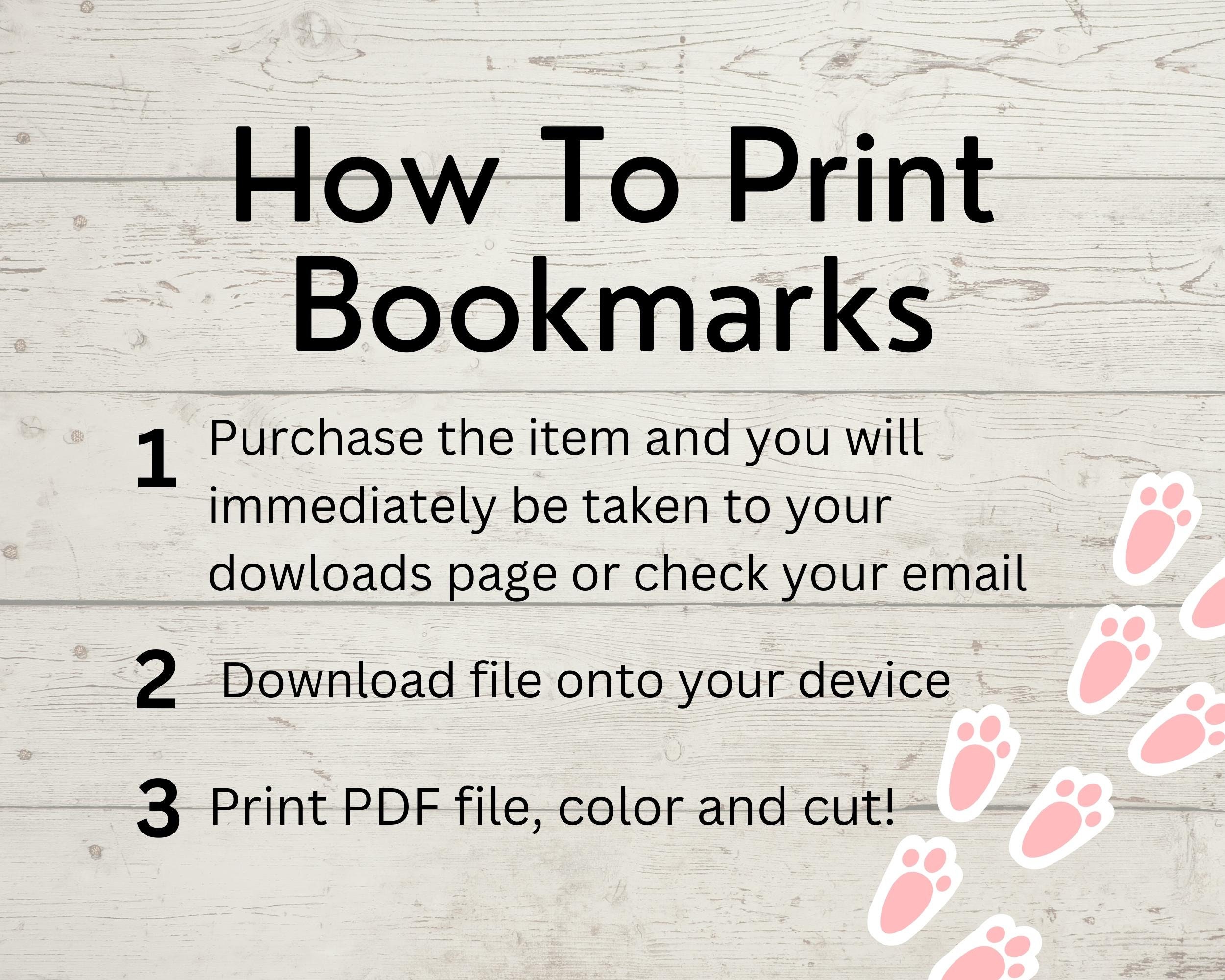 Easter Coloring Bookmarks, Easter Coloring Page, Spring Coloring Pages ...