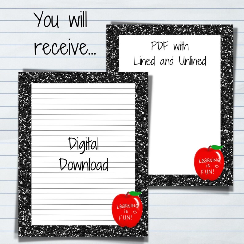 Teacher Stationery, Printable School Stationery, Fun Writing Paper ...