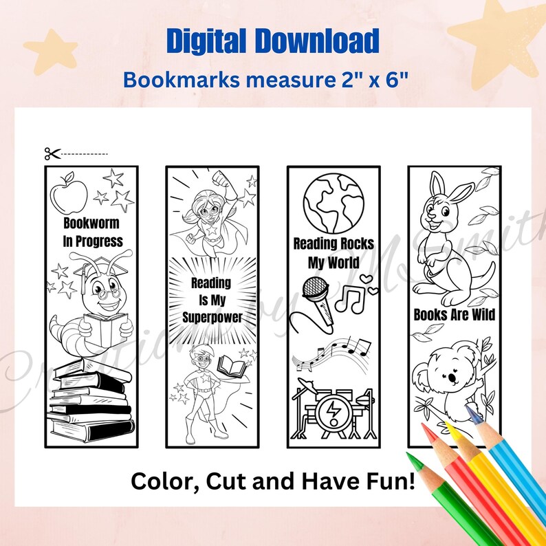 Reading Rewards Coloring Bookmarks, Printable Coloring Bookmarks ...