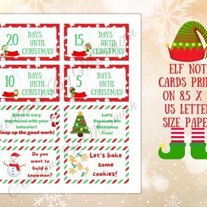 Elf Notes Printable, Elf Message Cards, Elf Activities, Elf Jokes ...