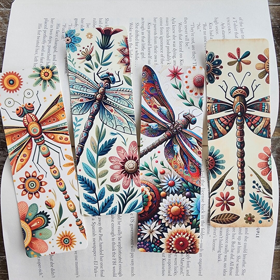 Dragonfly Bookmarks, Nature-inspired Bookmarks, Spiritual Bookmarks ...