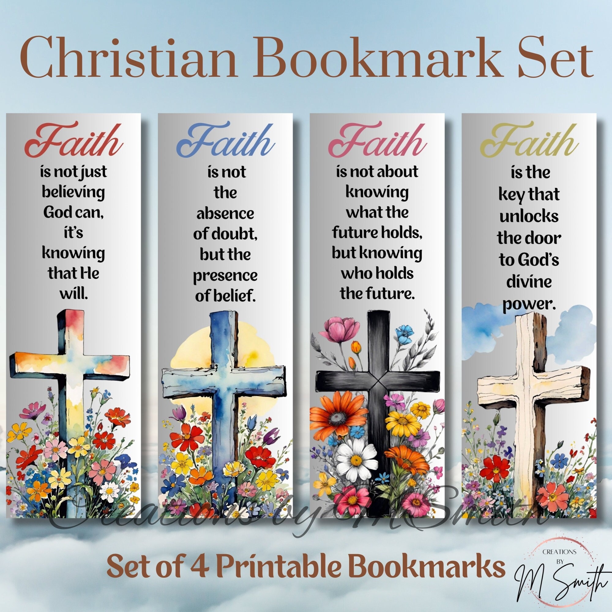 Printable Christian Inspirational Bookmarks, Religious Bookmarks ...