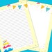 Printable Stationery, Birthday Stationery Printable, Lined and Unlined ...