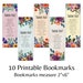 Floral Teacher Appreciation Bookmarks: Printable Thank You Gift (PDF ...