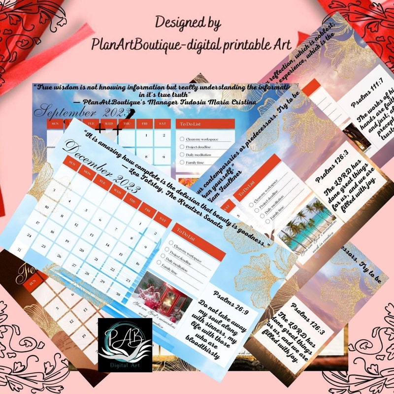 Motivational Quotes Calendar 2023 - Etsy