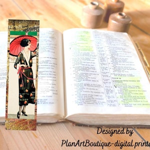 Printable Bookmarks VINTAGE FASHION Instant Digital Download - Etsy