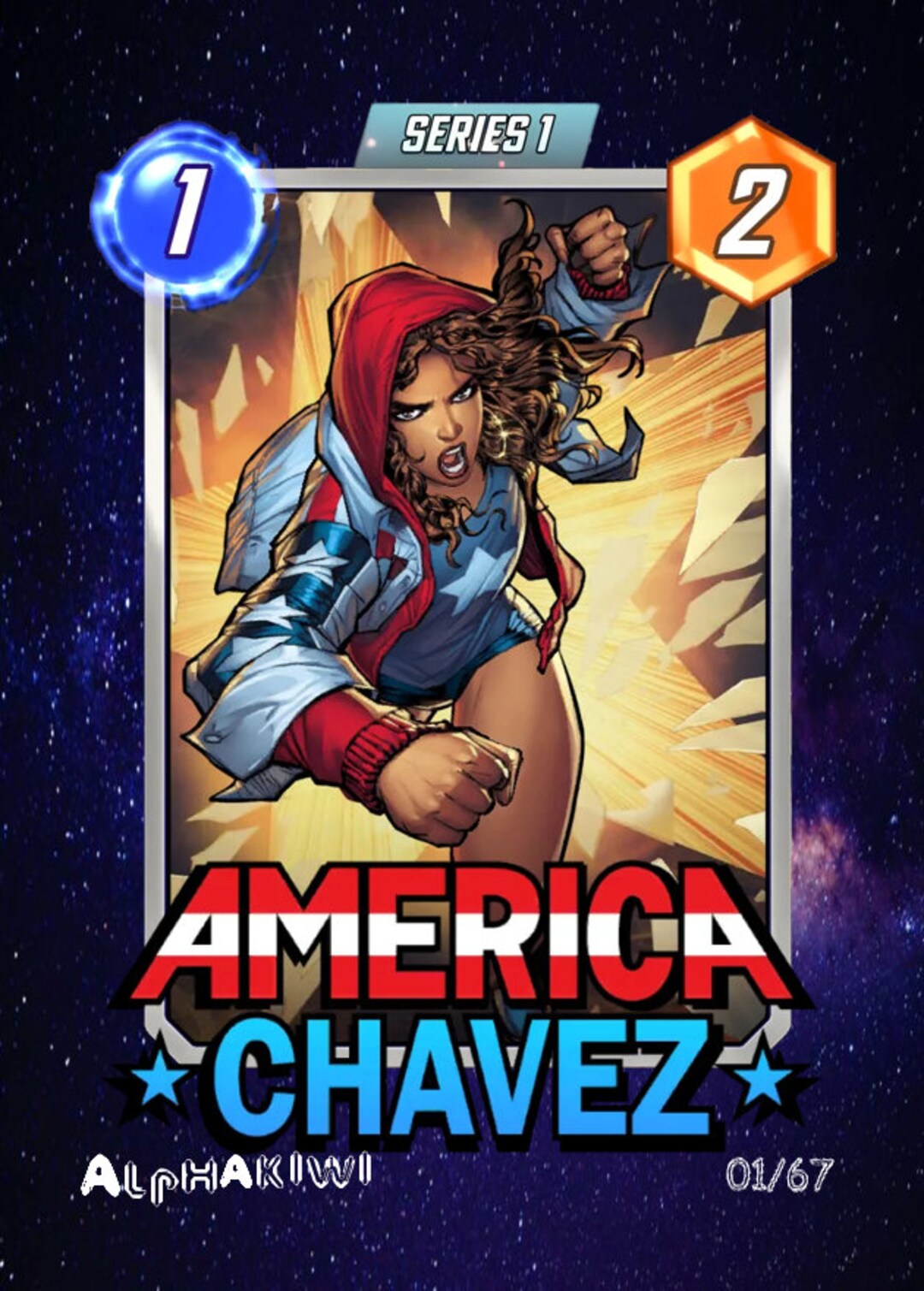 Marvel Snap Cards Physics America Chavez Video Game - Etsy