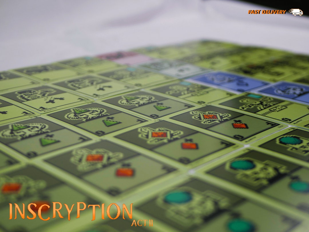 Inscryption Act 2, Pack 30 Commun Cards With 6 Chromatics (squirrel ...