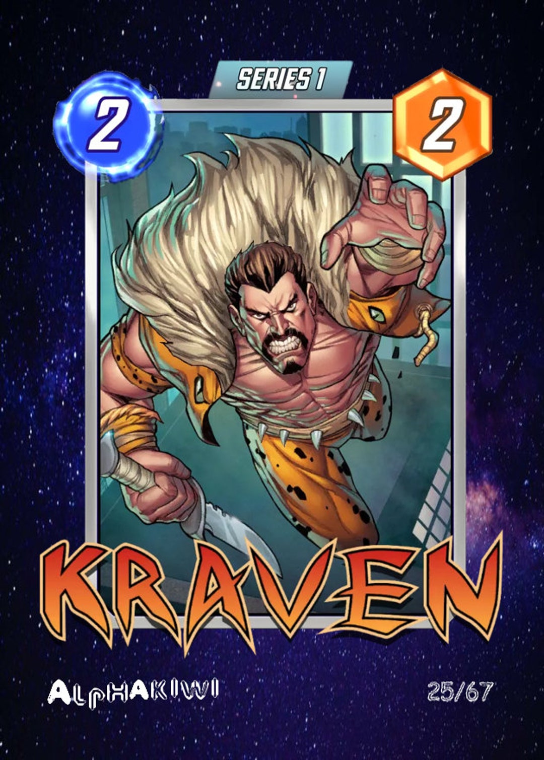 Marvel Snap Cards Physics Kraven Video Game - Etsy