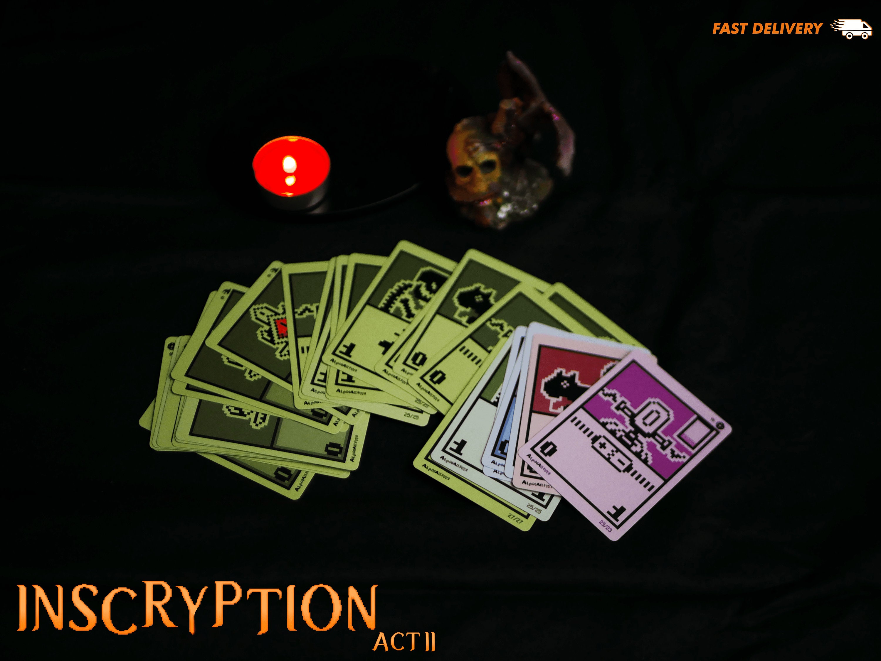 Inscryption Act 2 Pack 30 Commun Cards With 6 Chromatics - Etsy