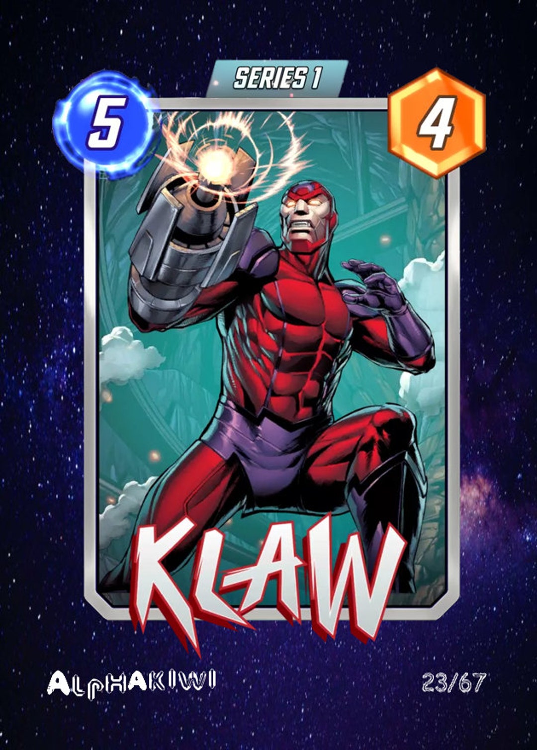 Marvel Snap Cards Physics Klaw Video Game - Etsy