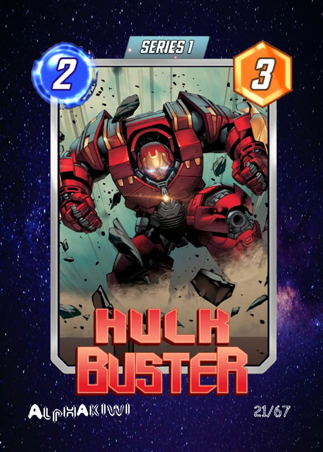 Marvel Snap Cards Physics Hulk Buster Video Game - Etsy
