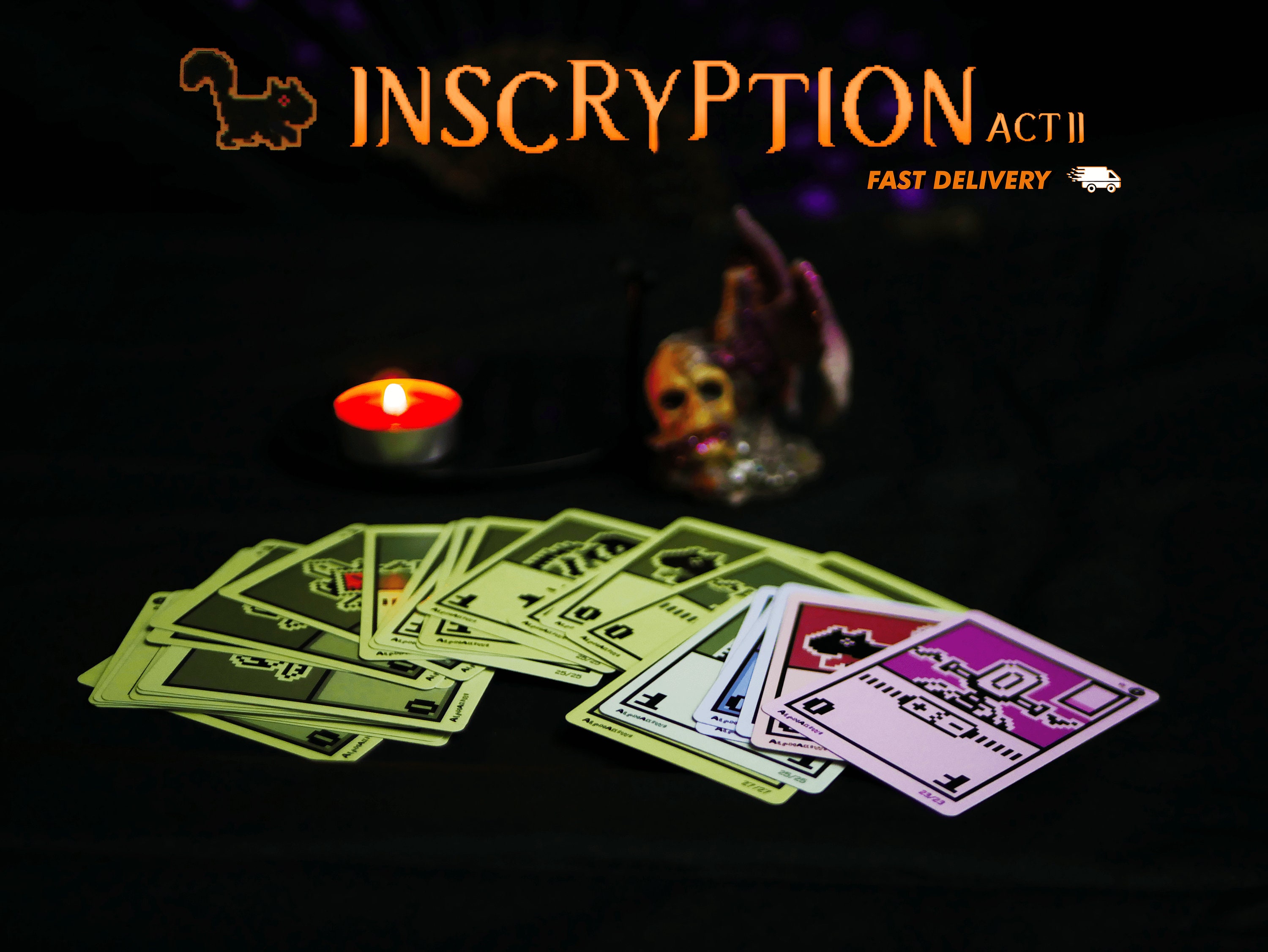 Inscryption Act 2 Pack 30 Commun Cards With 6 Chromatics - Etsy