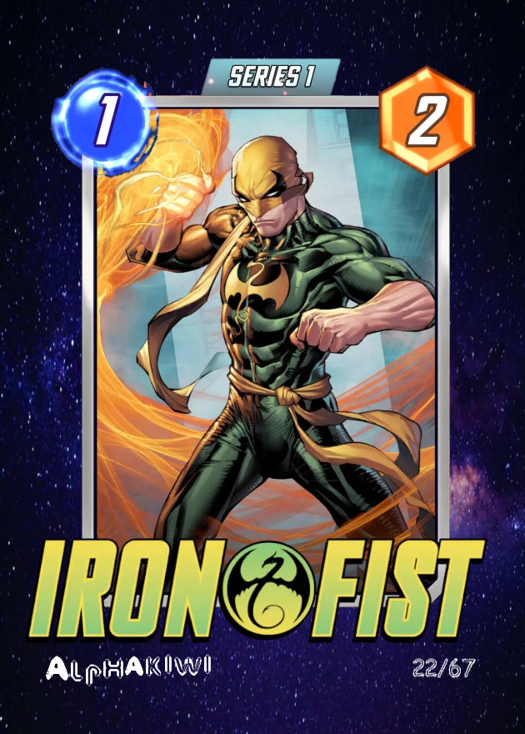 Marvel Snap Cards Physics Iron Fist Video Game - Etsy