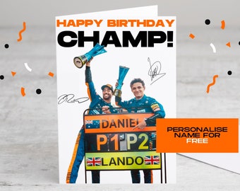 Ricciardo Birthday Card - Etsy