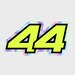 Lewis Hamilton F1 44 Number Sticker Formula One Motorsport Holographic ...