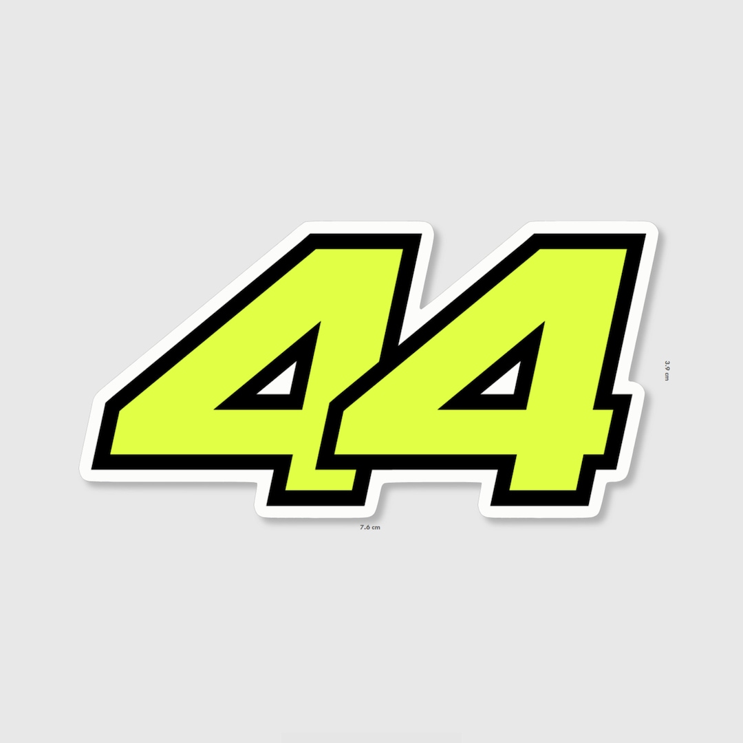 Lewis Hamilton F1 44 Number Sticker Formula One Motorsport Holographic ...