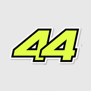 Lewis Hamilton F1 44 Number Sticker Formula One Motorsport Holographic ...