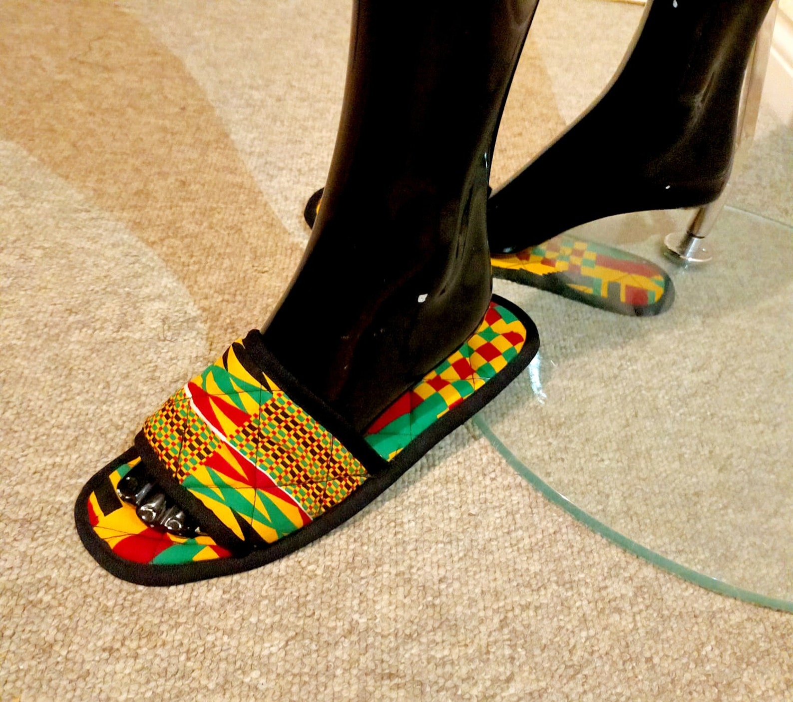 African Print Slippers, Ankara Slippers, Cosy Home Slippers - Etsy