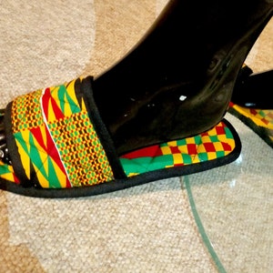 African Print Slippers, Ankara Slippers, Cosy Home Slippers - Etsy