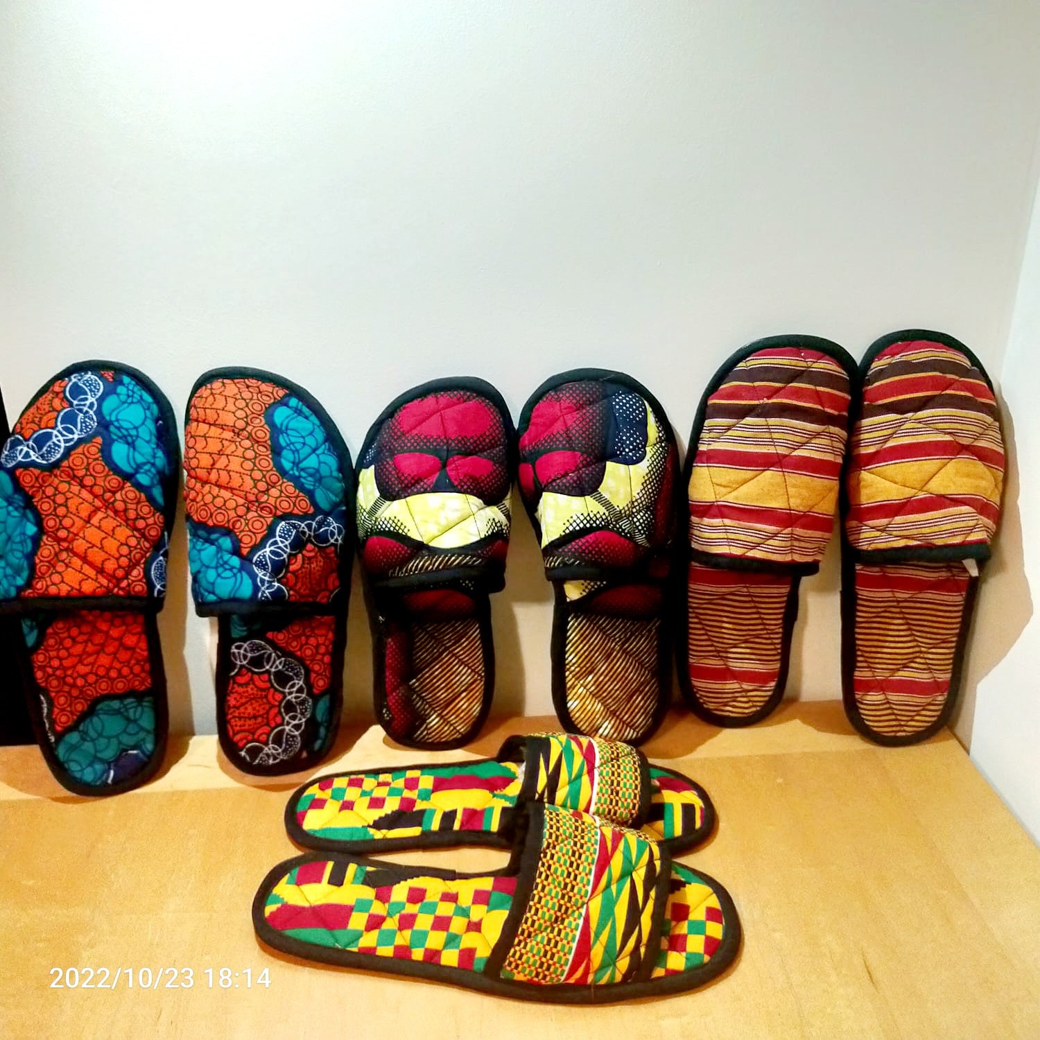 African Print Slippers, Ankara Slippers, Cosy Home Slippers - Etsy