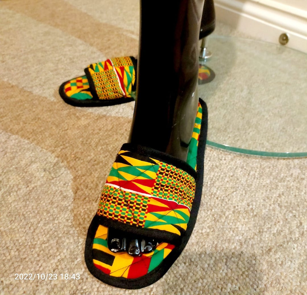African Print Slippers, Ankara Slippers, Cosy Home Slippers - Etsy