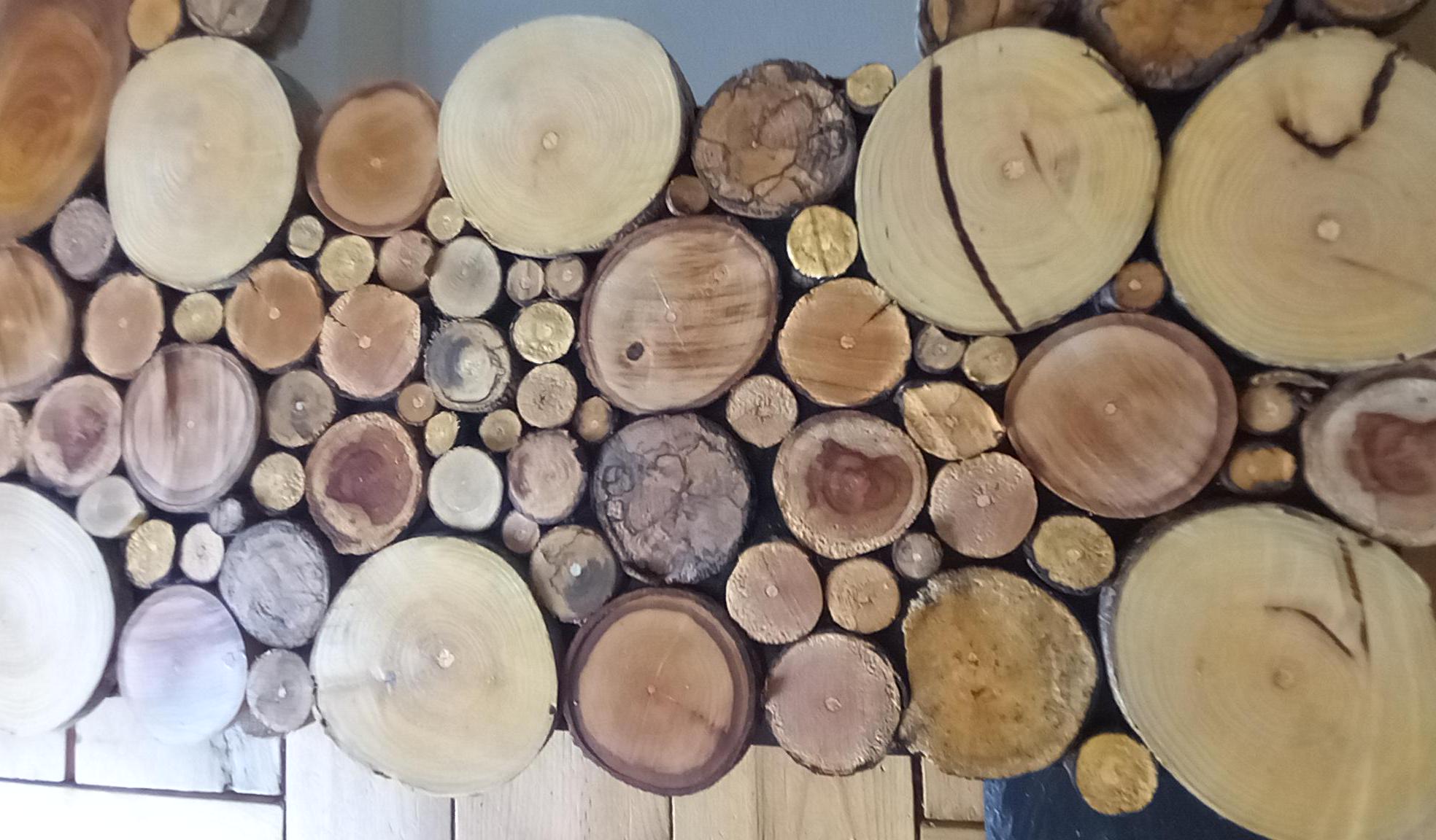 Handcrafted Rustic Sliced Logs Mirror Made in UK - Etsy