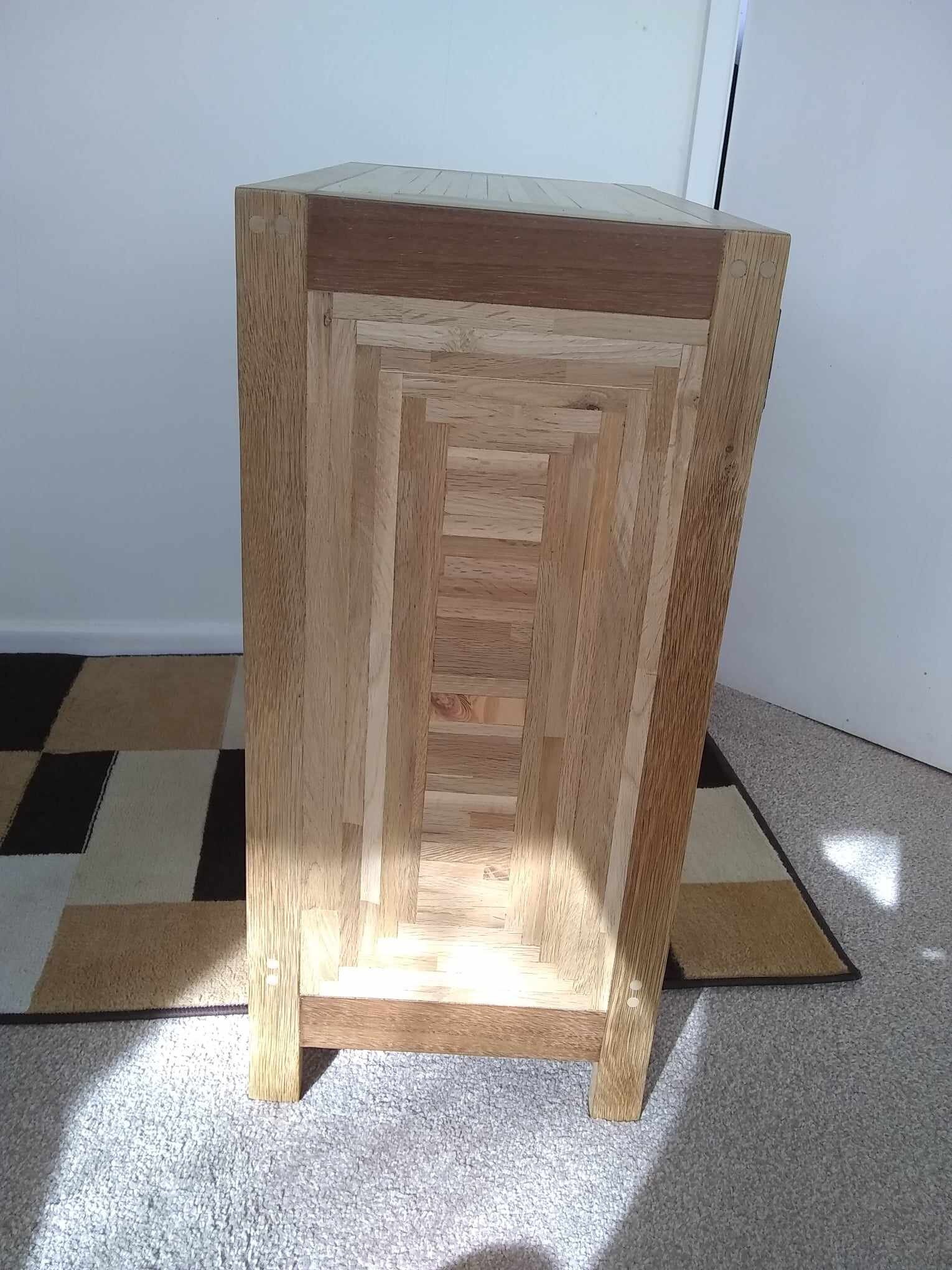 Beautiful Handcrafted 4 Types of Oak 2 Door Cabinet / Rustic / Cupboard ...