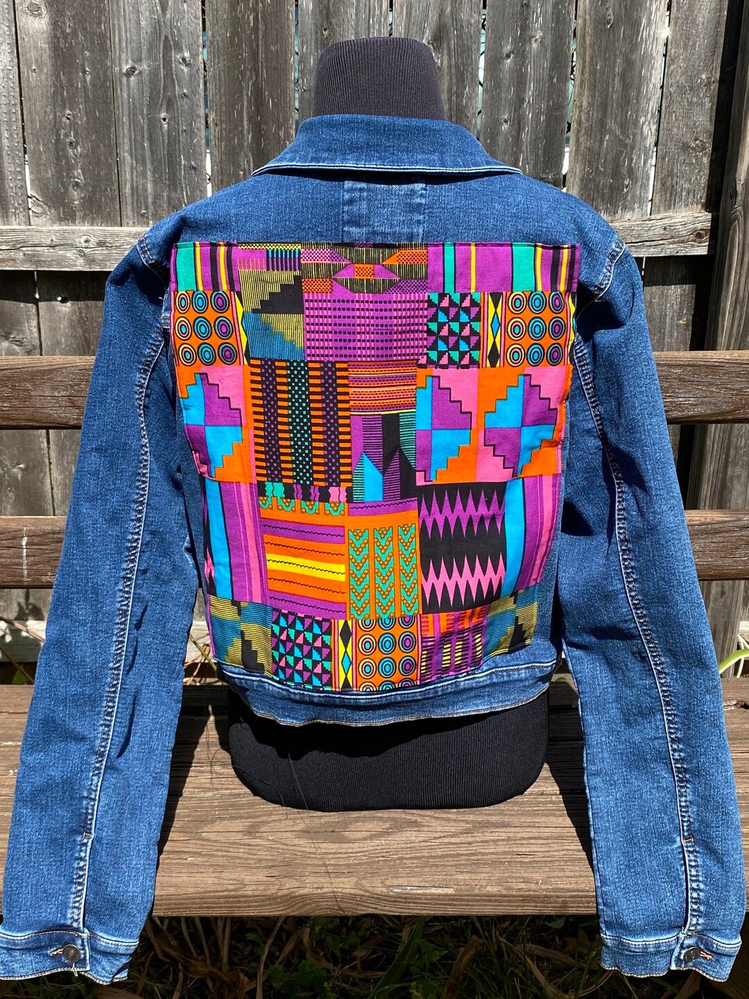 Purple Kente Jean Jacket - Etsy