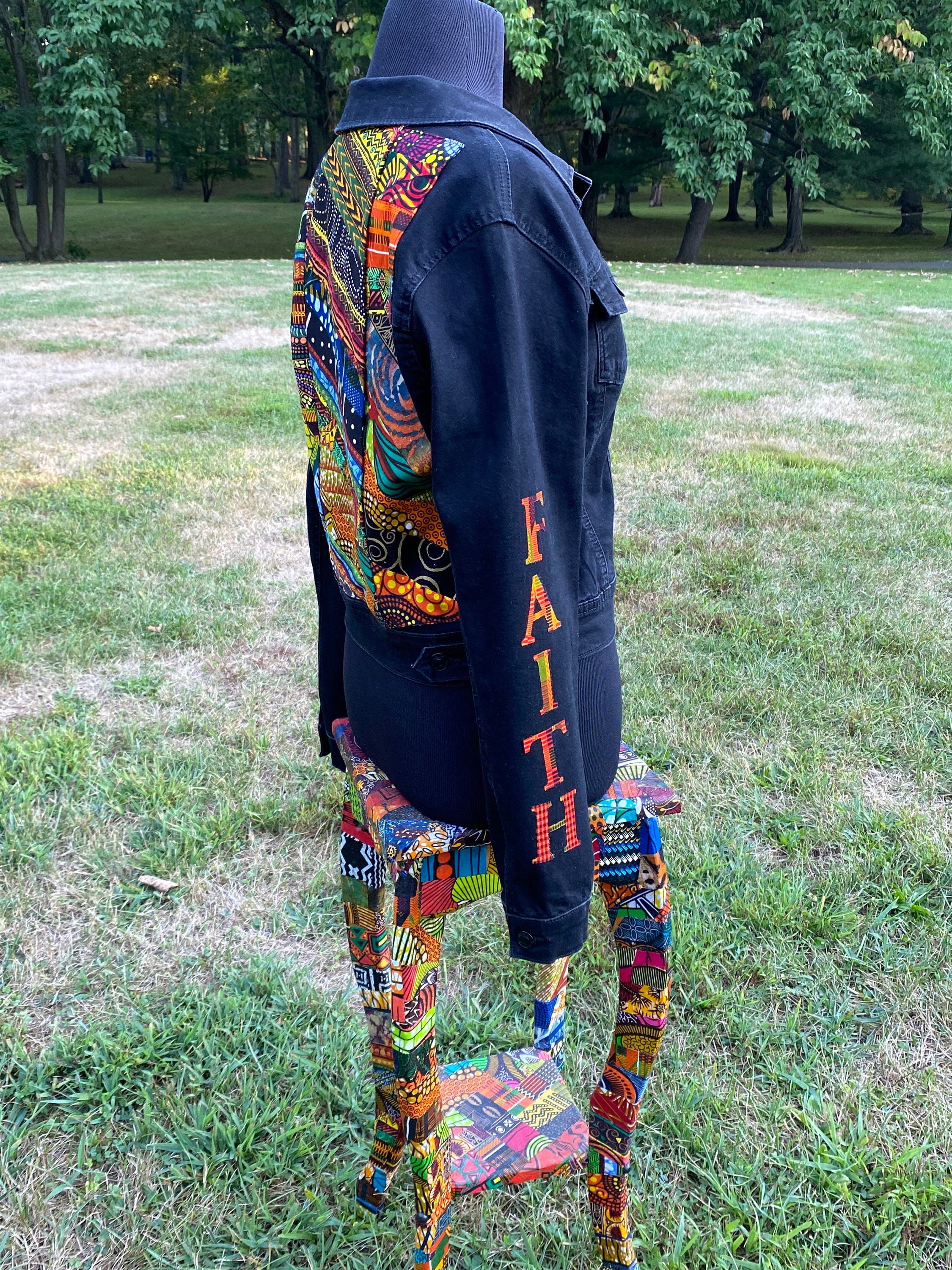 Denise Toney Designs Custom Patchwork Jean Jacket - Etsy