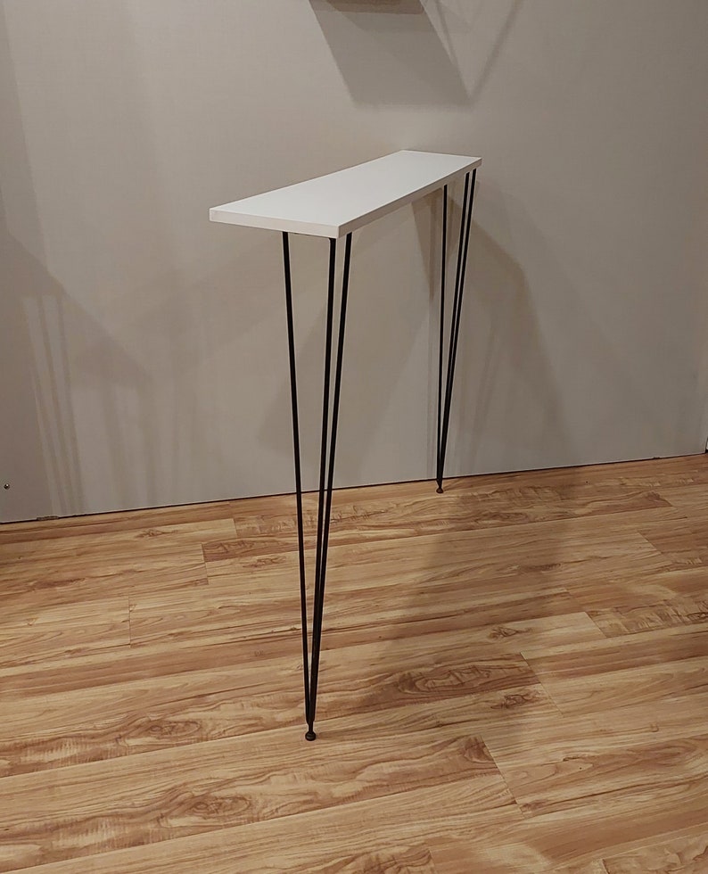 Console Slim Table With Hairpin Legs 100cm/90cm/20cm Wall Mounted ...