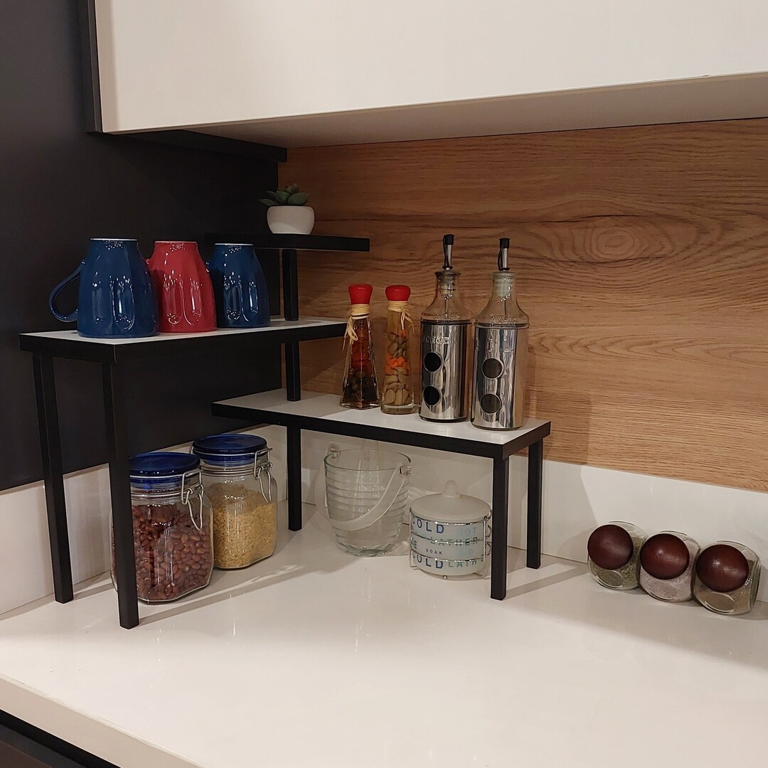 Corner Shelf Countertop Metal Corner Kitchen Organizer Spice - Etsy