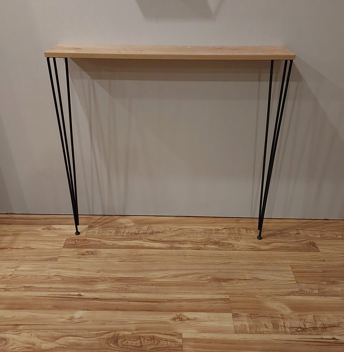 Console Slim Table With Hairpin Legs 100cm/90cm/20cm Wall Mounted ...