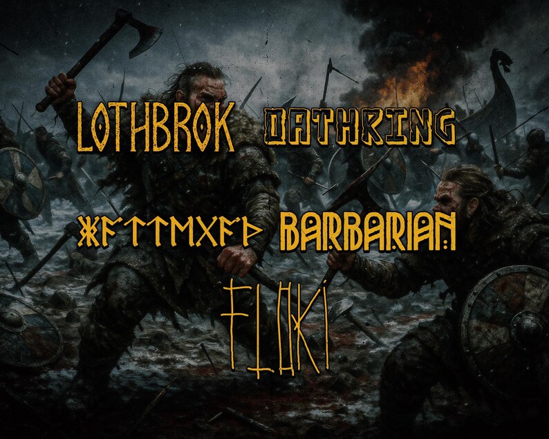 Viking & Norse Rune Fonts Bundle | 20 Elder Futhark OTF TTF Runic ...