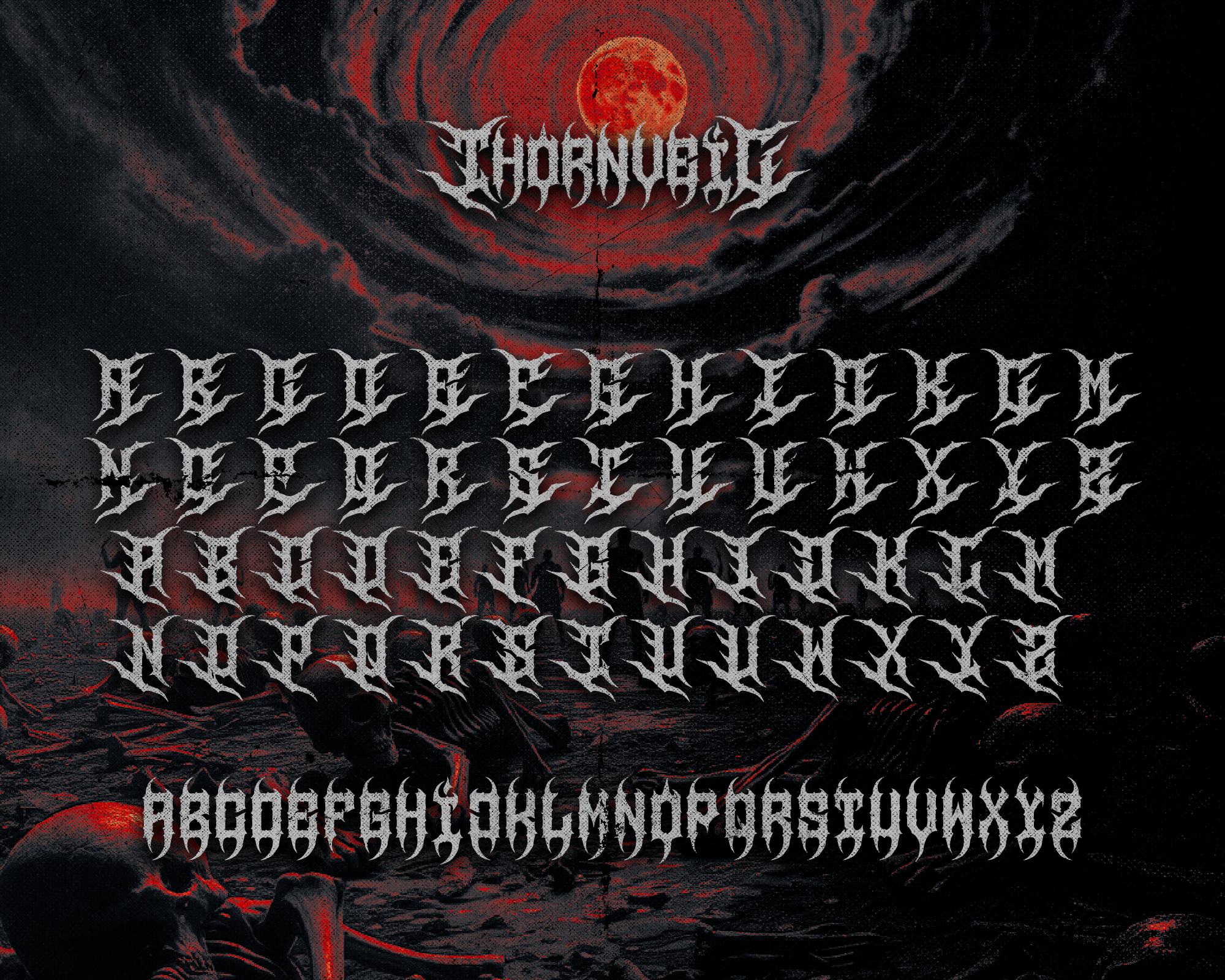 12 Premium Death Metal Fonts - Gothic, Black Metal, Horror Fonts Bundle ...