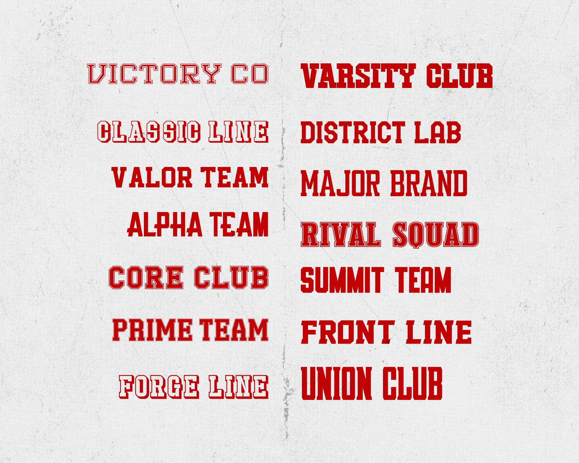 Varsity Fonts Bundle, College Font, Layered Jersey Letters, Sports Font ...