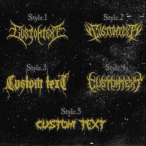 Custom Death Metal Logo - Extreme Metal Band Logo, Black Metal, Heavy ...