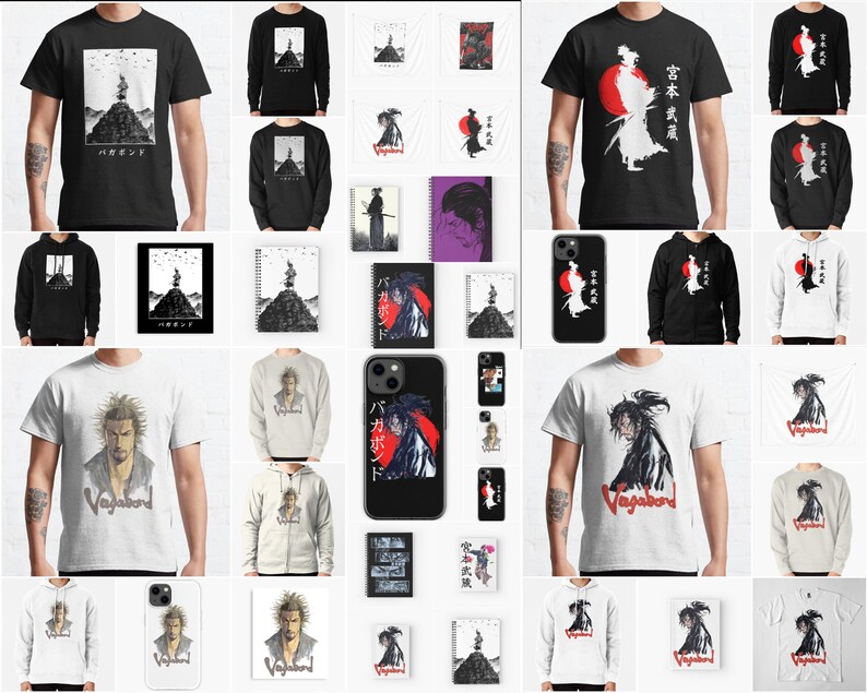 Vagabond Png Designs Bundle, Miyamoto Musashi Sasaki Kojiro Anime PNG ...