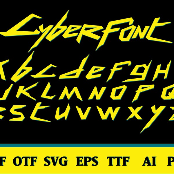 Cyberpunk logo svg - Etsy Canada