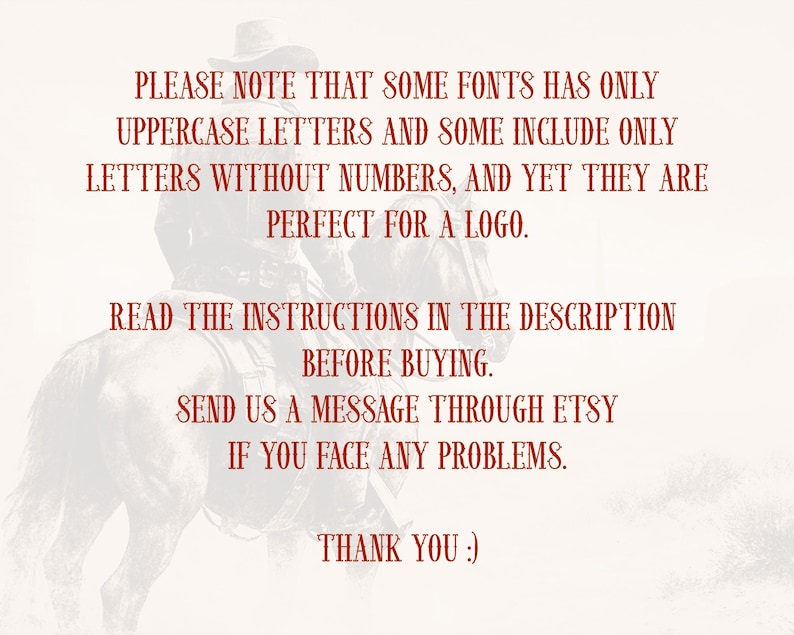 Western Font Bundle 120 Wild West Cowboy Fonts Rustic Frontier Saloon ...