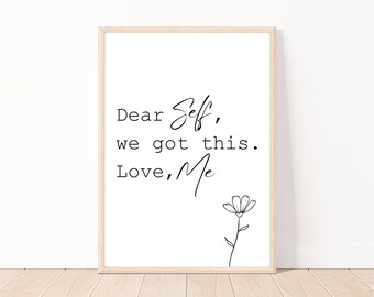 Black and White Quote Motivation Inspiration Poster Wall Art - Etsy