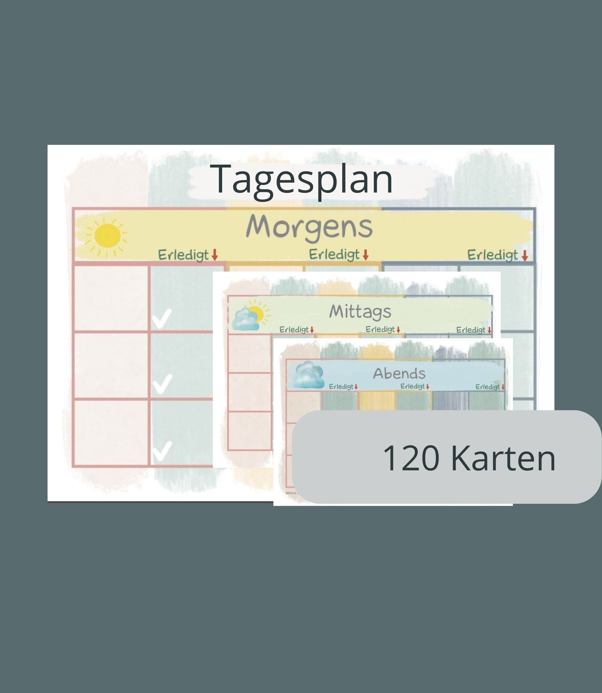 Tagesplan Für Kinder Zum Ausdrucken, Routineplan, Morgens Abends, PDF ...