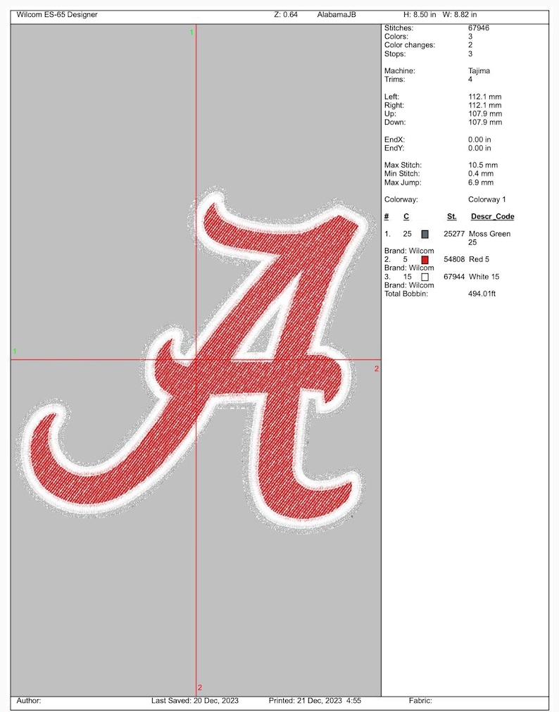 DST Letter A, Alabama A DST, ALABAMA Dst Format - Etsy