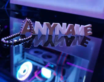 3d Printed Name Tags - Etsy UK