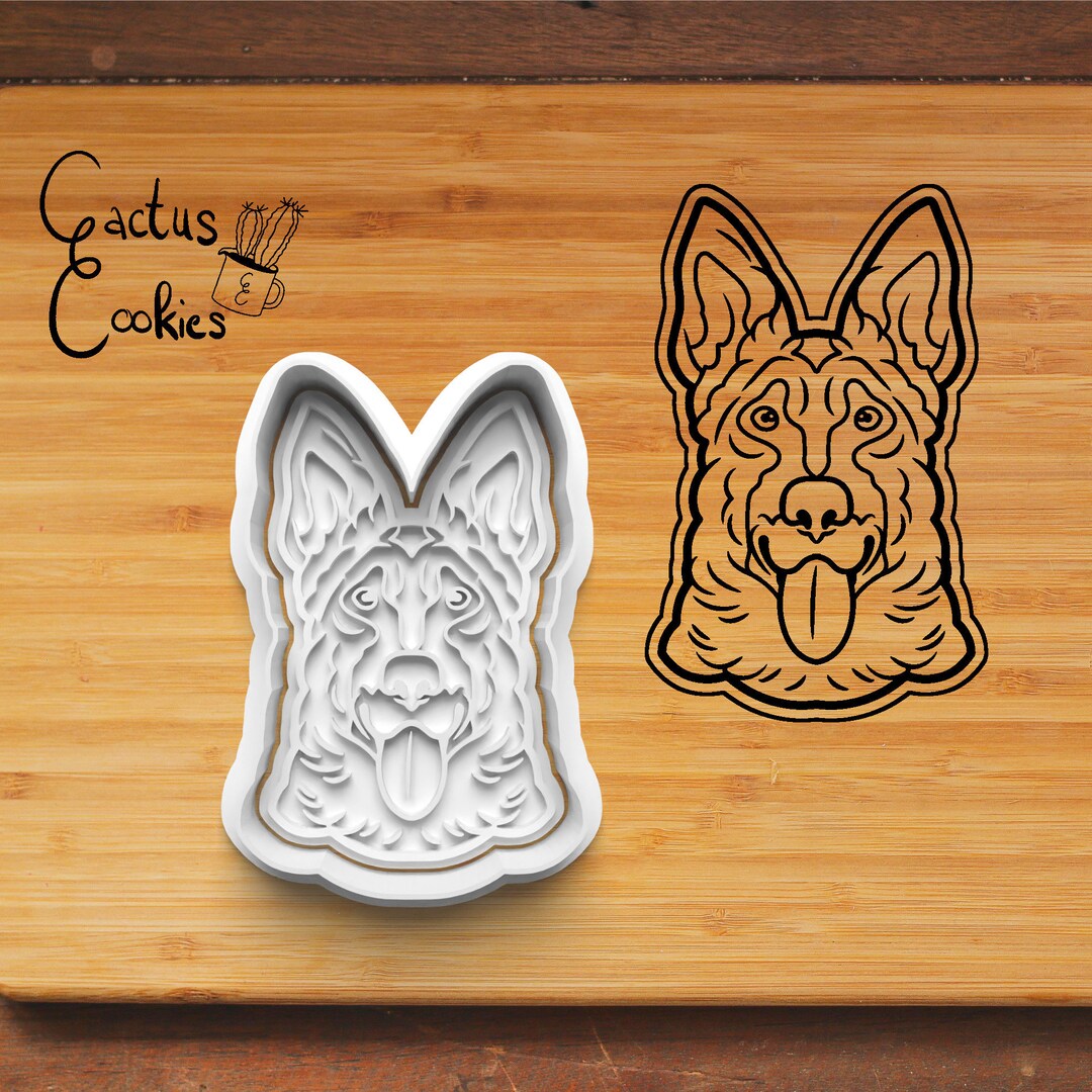 Digital STL File Download for German Shepherd Cookie Cutter - Etsy