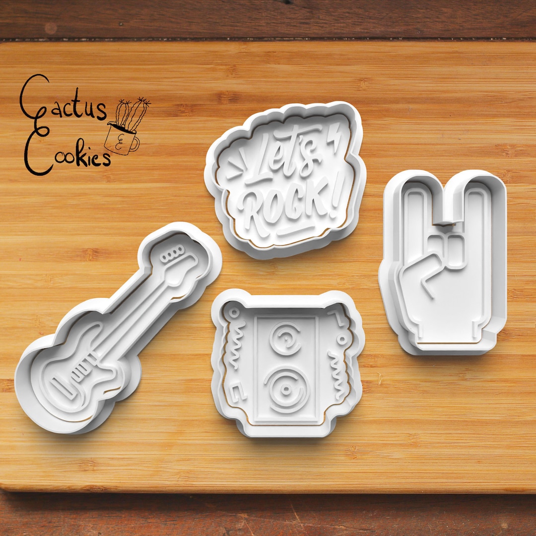 Digital STL File Download for Rock Music Cookie Cutter - Etsy