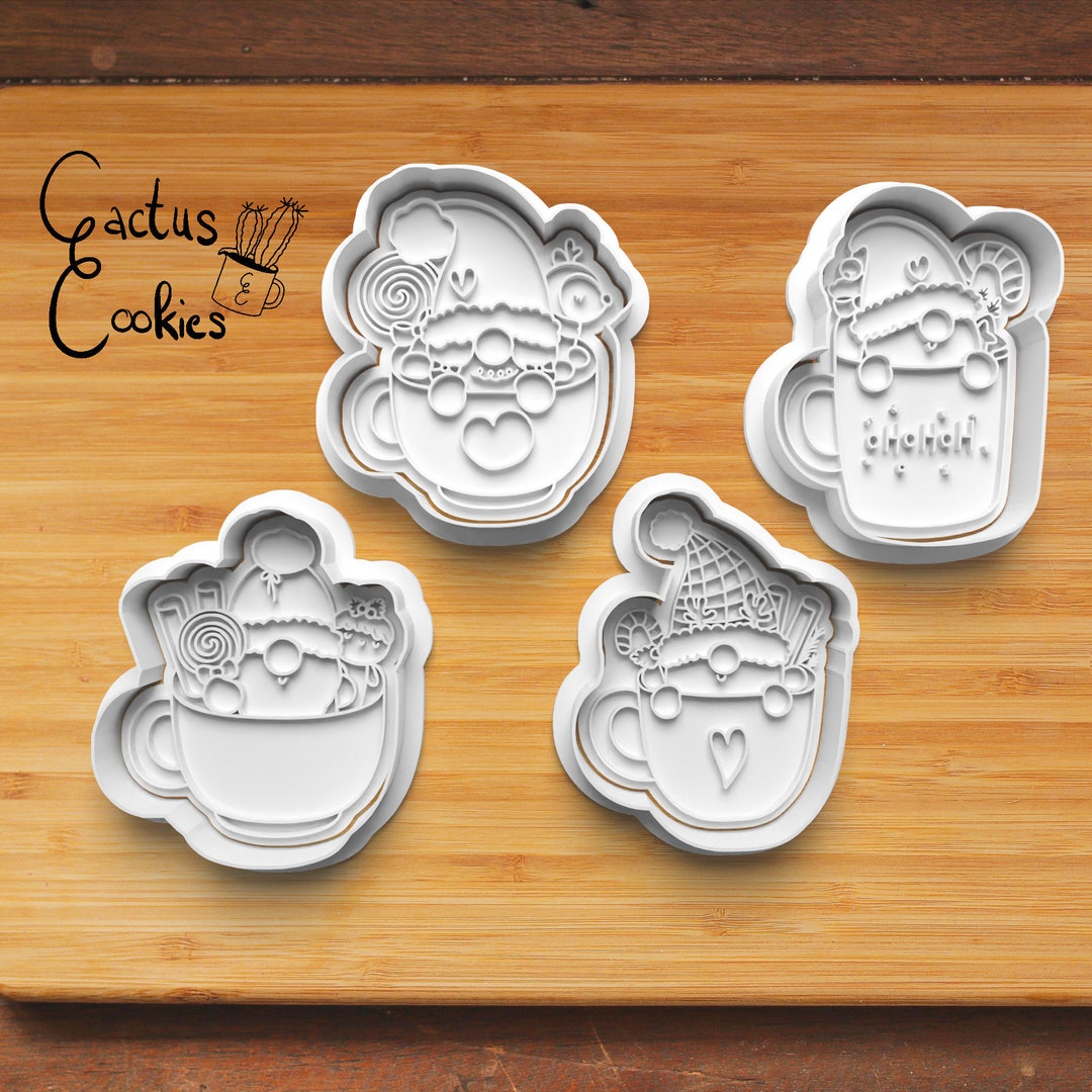 Digital STL File Download for Gnomes in a Cup Cookie Cutter - Etsy